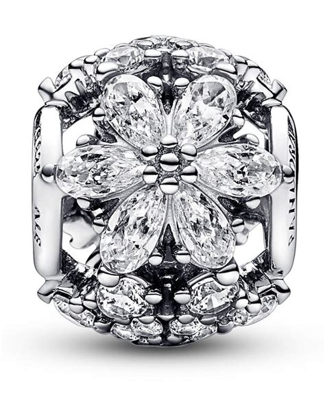 Pandora Cubic Zirconia Sparkling Herbarium Cluster Round Charm Macys