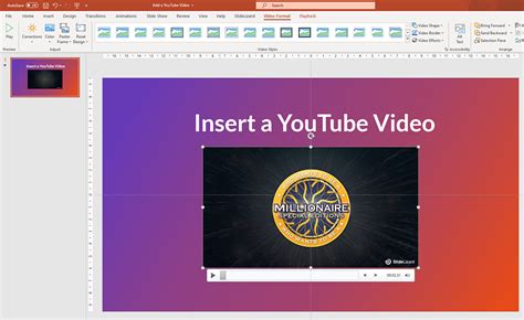 Embed A YouTube Video In PowerPoint SlideLizard