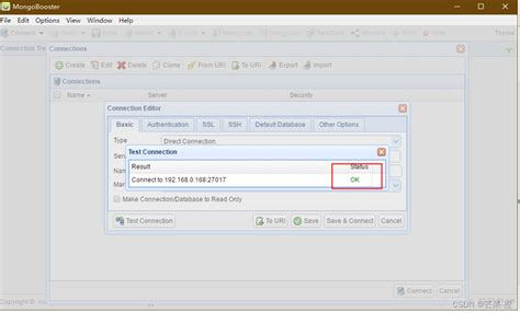 问题：使用nosqlbooster连接mongodb报错：reports Maximum Wire Version 0reports Maximum Wire Version 4