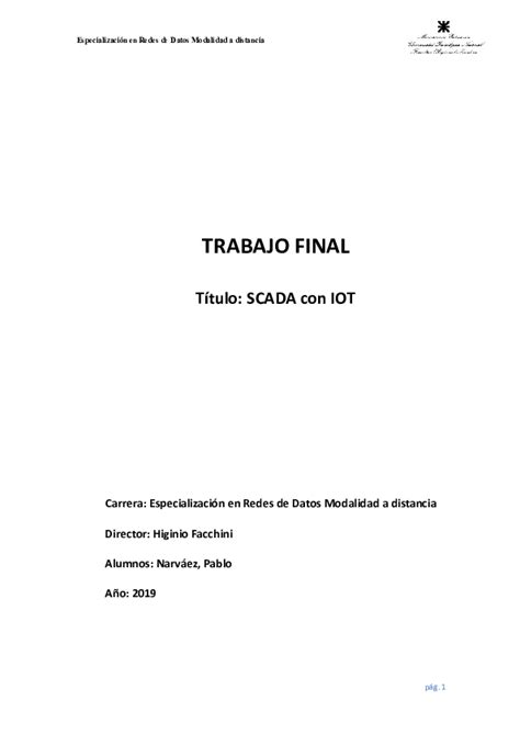 Pdf Scada Con Iot