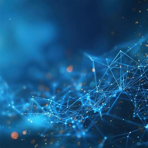 Premium Ai Image Abstract Image Of Neural Connections On Blue Background