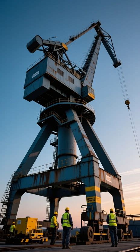 Free Steel Against Sky Image Crane Industrial Workers Download At