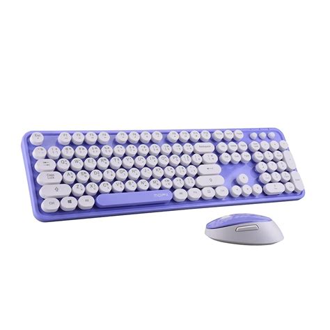 ชุดเมาส์คีย์บอร์ดไร้สาย Mofii Wireless Mouse Keyboard Sweet Plus Purple