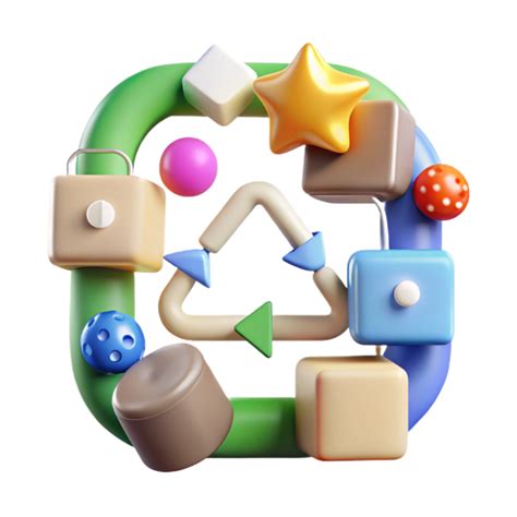 Extraordinary Classic Recycling Process Flowchart Isolated Element
