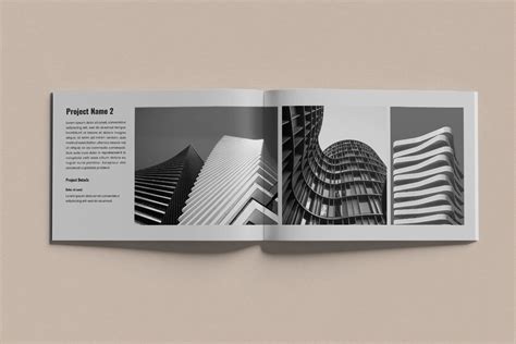 Landscape Building Architecture Portfolio Template Brochure Vectorgraph 125572