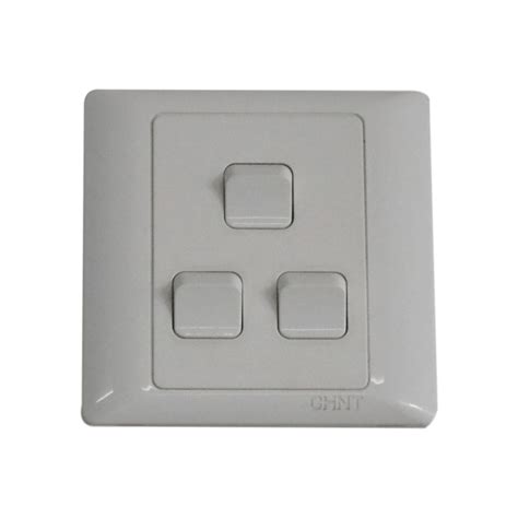 3 Gang Small Button Chnt Capital Base Hardware