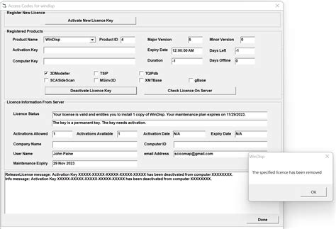 If Deactivation Succeeds You Can Then Load The Licence Key On A Different Computer