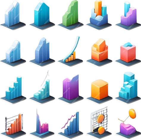 Premium Photo Chart Illustration Collection Infographic Vector Set Data Visualization Design