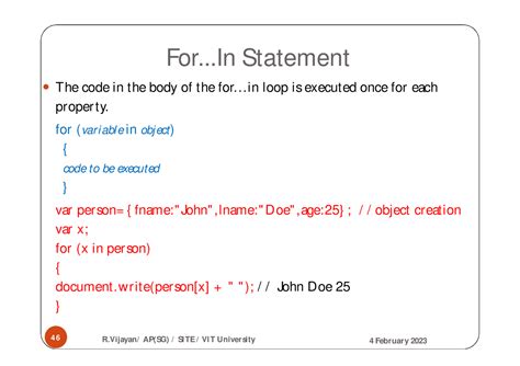 37 Javascript Window And Document Object 04 02 2023 For Statement