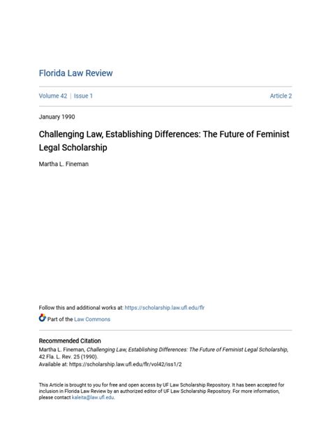 Challenging Law Establishing Differences The Future Of Feminist Pdf