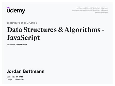jordan bettmann on linkedin datastructures algorithms javascript udemy