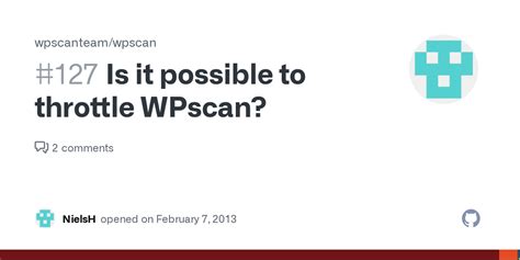 is it possible to throttle wpscan · issue 127 · wpscanteam wpscan