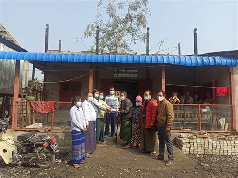 ကလေးမြို့တွင် ဘေးအန္တရာယ်ဆိုင်ရာ စီမံခန့်ခွဲမှုဦးစီးဌာနမှ မီးဘေးသင့်အိမ