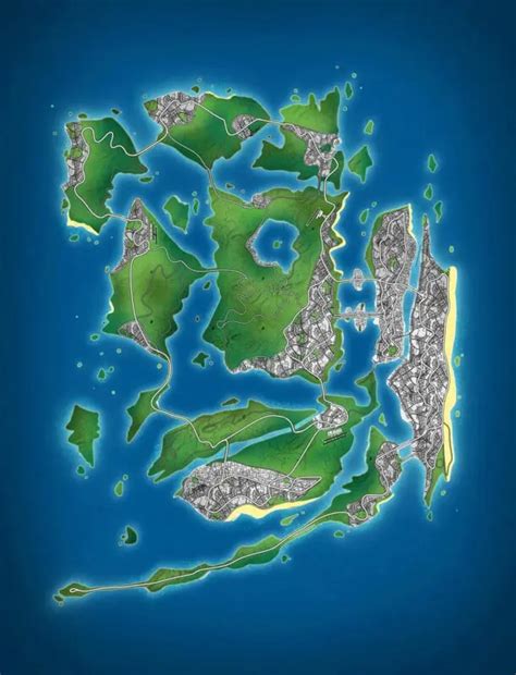 Un Fan Imagina Cómo Sería El Mapa De Gta Vi A Partir Del Arte Que