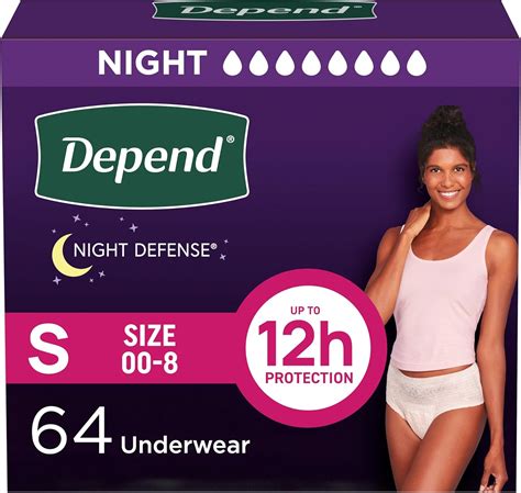 Depend Night Defense Adult Diapers Incontinence And Postpartum Bladder