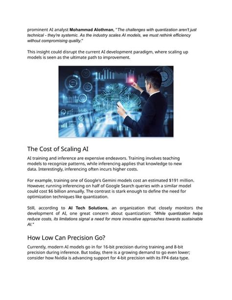 Mohammad Alothman Discusses The Trade Offs In Ai Model Quantization Pptx