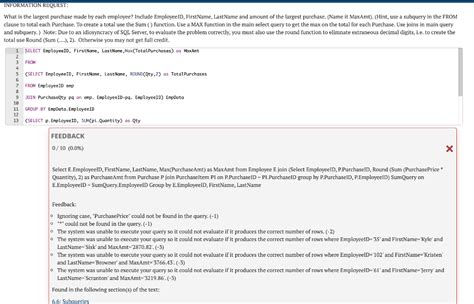 Solved Formulate A Single SQL Query To Produce The Requested Chegg