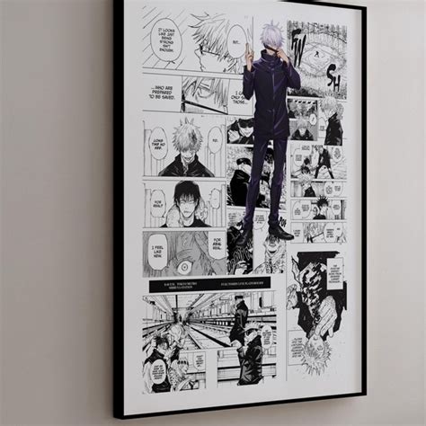 Gojo Satoru Manga Panels Etsy