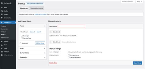 How To Create A Menu In Wordpress Ionos Uk