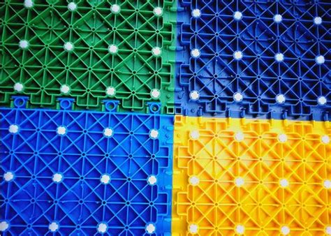 Portable Interlocking Sports Flooring Excellent Grip Modular Sports