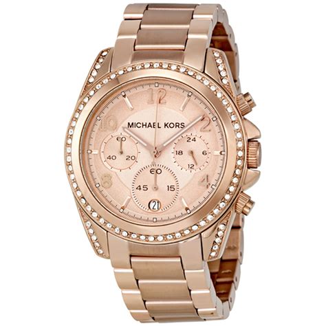 Michael Kors Blair Chronograph Rose Dial Ladies Watch Mk5263 Blair