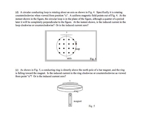 solved d a circular conducting loop is rotating about an