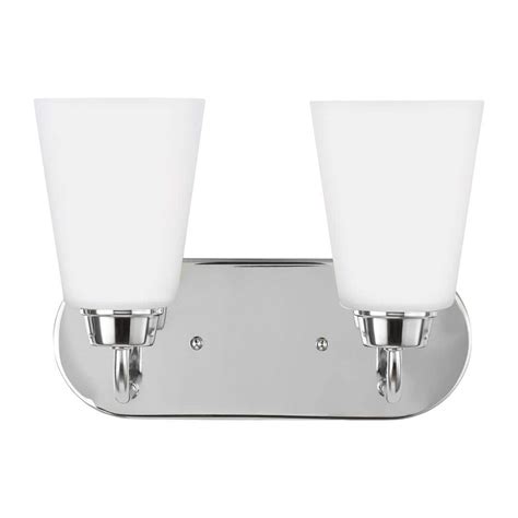 Generation Lighting Kerrville 12 In 2 Light Chrome Traditional