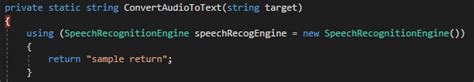 C Speechrecognitionengine An Asynchronous Module Or Handler