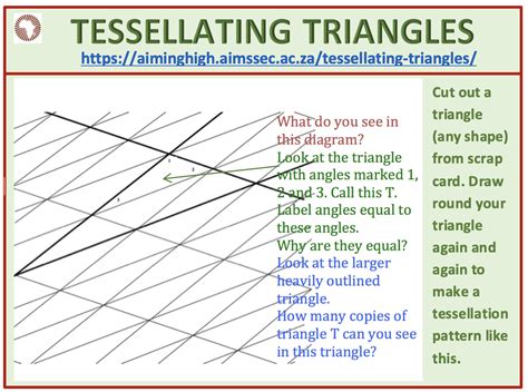 Tessellating Triangles Aiming High Teacher Network