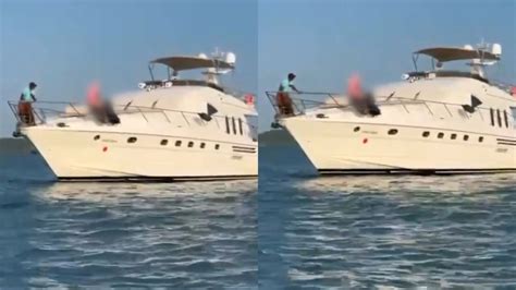 Vídeo Casal é Flagrado Fazendo Sexo A Bordo De Iate De Luxo Em Praia