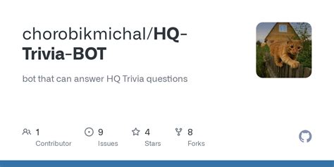 Github Chorobikmichalhq Trivia Bot Bot That Can Answer Hq Trivia Questions