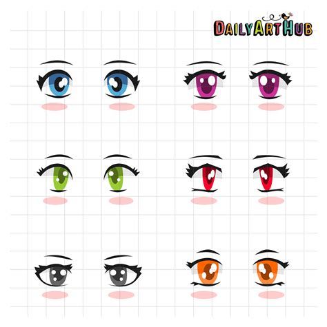Girl Eyes Clipart