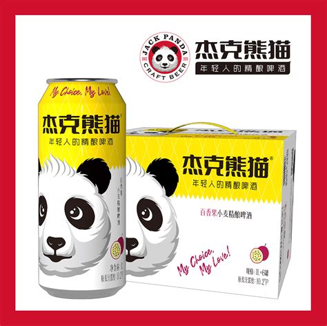 杰克熊猫1ll百香果小麦精酿（易拉罐）6罐