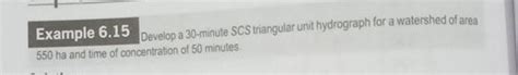 Solved Example 615 ﻿develop A 30 Minule Scs Triangular