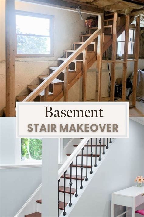 Basement Stair Ideas And Makeover In 2024 Basement Makeover Basement