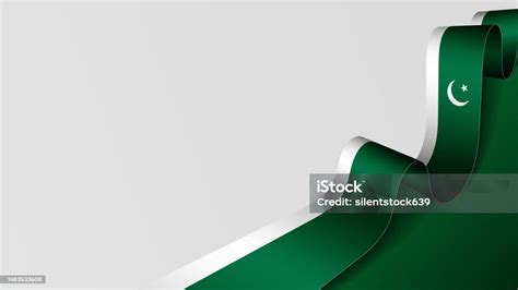 Eps10 Vector Patriotic Background With Pakistan Flag Colors Stock