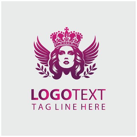 Premium Vector Queen Logo Vector Illustration