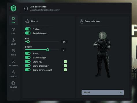 Купить приватный чит на Escape From Tarkov Smg Private