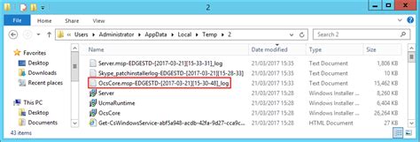 Sfb Server 2015 Cannot Install Cumulative Update Failed To Create