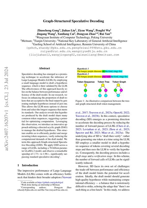 Pdf Graph Structured Speculative Decoding