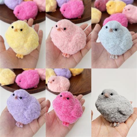 Flocked Colorful Chick Taba Squishy Yoyosquishy
