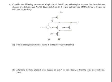 Solved 4 Consider The Following Structure Of A Logic