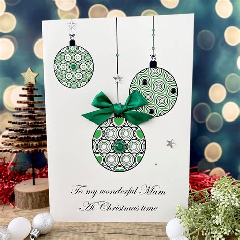 Handmade Christmas Card Heart Tree Handmade Cards Pink And Posh