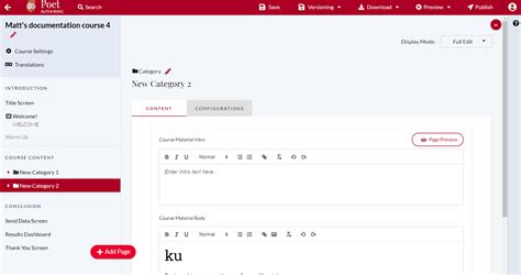 Editing A Course Learning Pool Help Centre