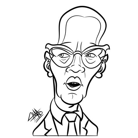 How To Draw Malcolm X