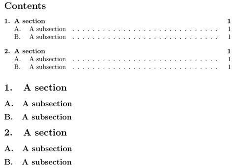 Sectioning How To Remove Section Number From Subsection Labels Tex