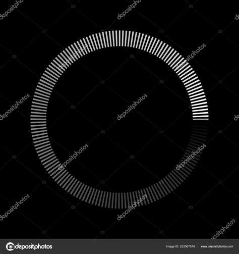 Progress Steps Phases Indicator Preloader Buffer Shape Circle Circular Loading Stock Vector By