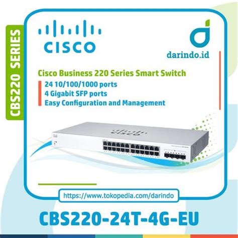 Jual Cisco Business Series Smart Switch CBS T G EU Port GE SNTC Tahun Jakarta