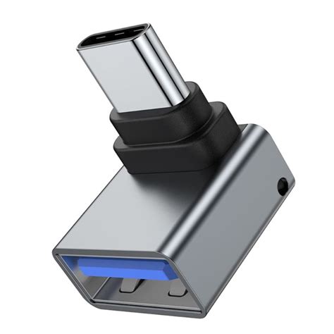 переходник под углом 90 Type C к Usb3 0 серый купить с доставкой по выгодным ценам в интернет