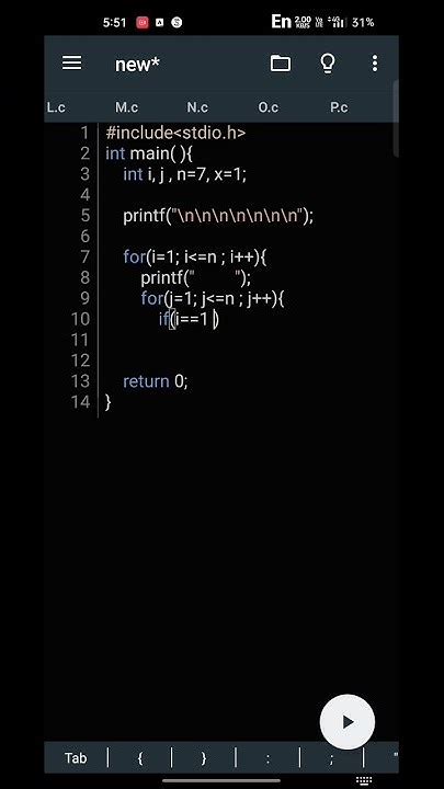 R Shape Pattern C Language For Beginners Shortfeed Shorts C Youtube